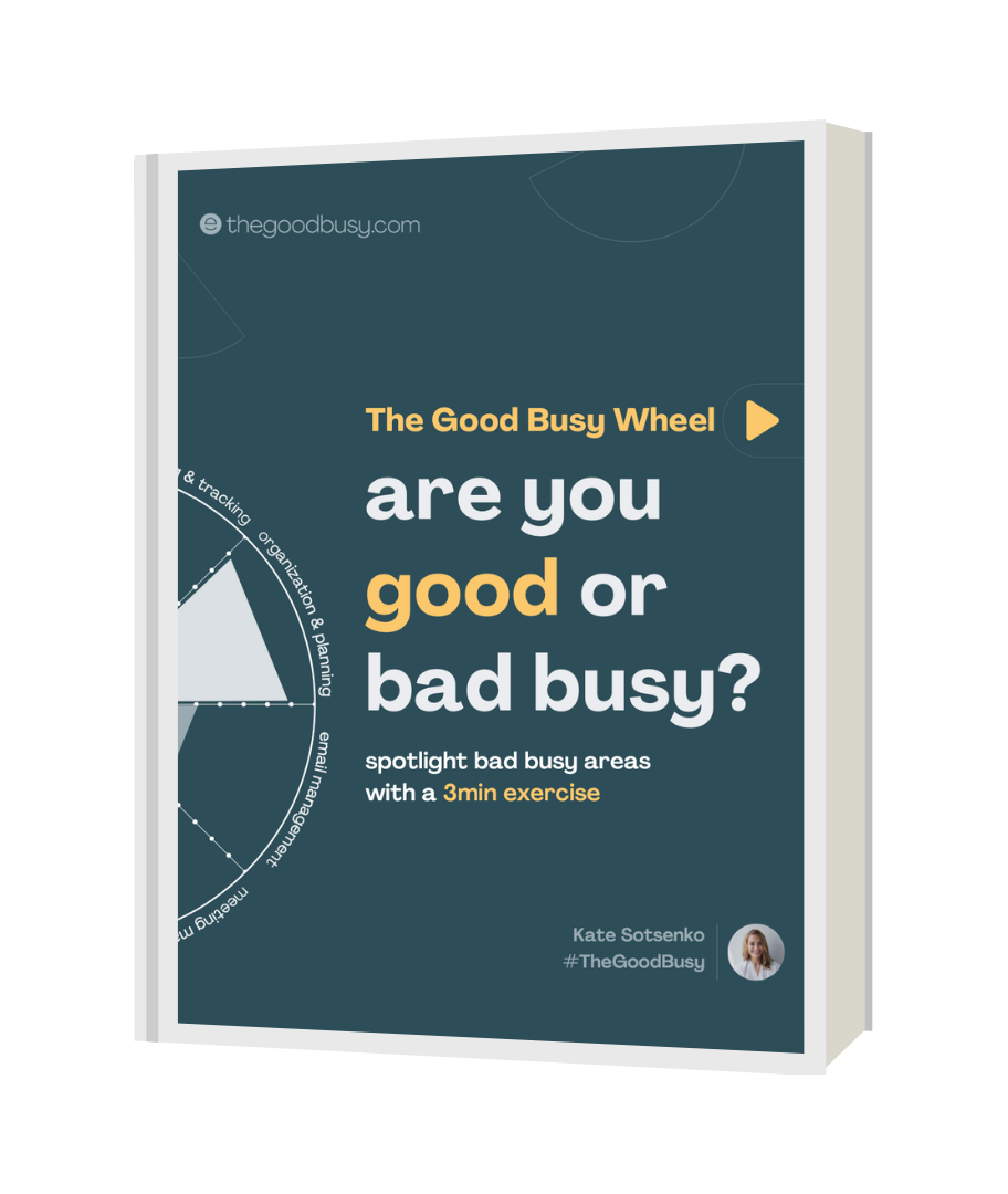 Newsletter - the good busy